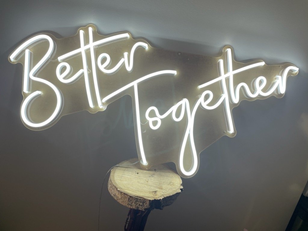 LED Neon Sign ‘Better Together’ - Event Decor Supply